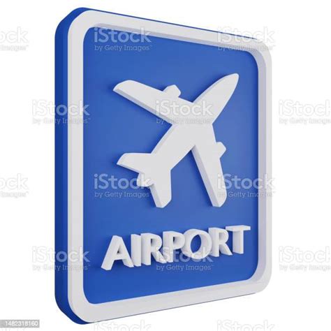 3d 렌더링 공항 표지판 아이콘은 흰색 배경 파란색 정보 기호에 분리되어 있습니다 0명에 대한 스톡 사진 및 기타 이미지 0