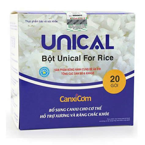 Canxi Cơm Unical Nguyên Liệu Nhật Bản Bổ Xung Calcium Hàng Chính Hãng Cobanmart