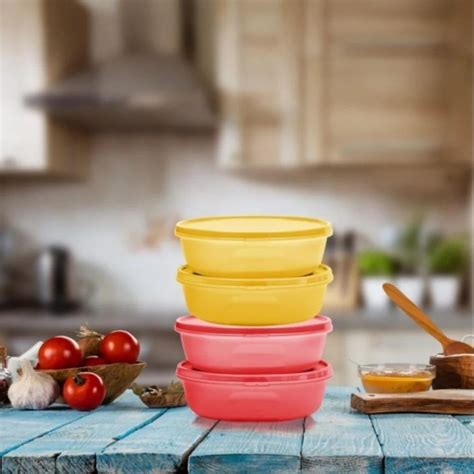 Plastic 1000 Ml Tupperware Plain Container Type Non Disposable At Rs