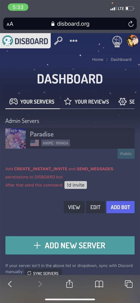 Disboard Bot Wont Work And I Did The Command The Bot Also Has Permissions What Do I Do R