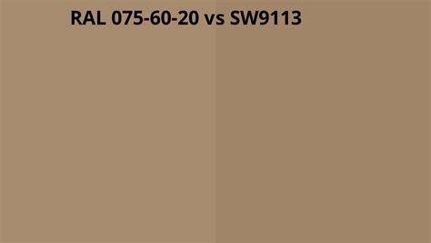 Ral 075 60 20 Vs Sw9113 Ral Colour Chart Uk