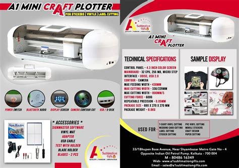Mini Craft Skycut C Plotter Cutting Machine Contour Camera At Rs In Kolkata