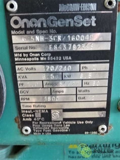 Onan Generators Homepage 1000