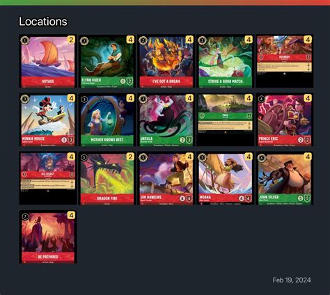 Locations Lorcana Deck Disney Lorcana