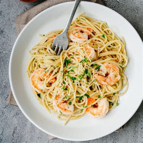 Garlic Butter Shrimp Pasta Pinch And Swirl