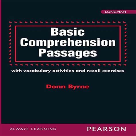 Basic Comprehension Passages By Pearson Paperback Donn Byrne Jungle Lk