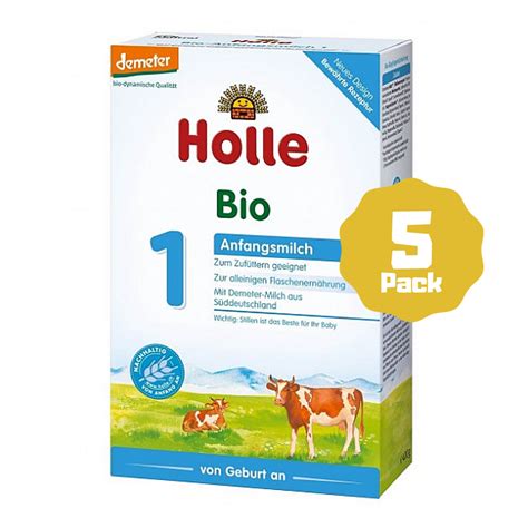 Holle Stage 1 Organic Infant Cow Milk Formula 0 Months 5 Pack