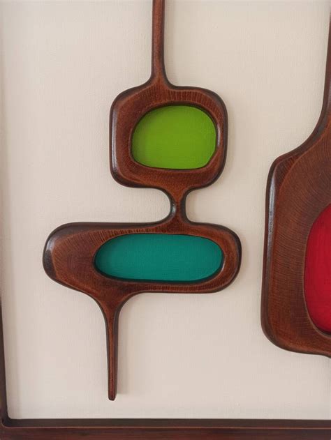 Mid Century Wall Art Wood Googie Tower 1970s Atomic Age Etsy