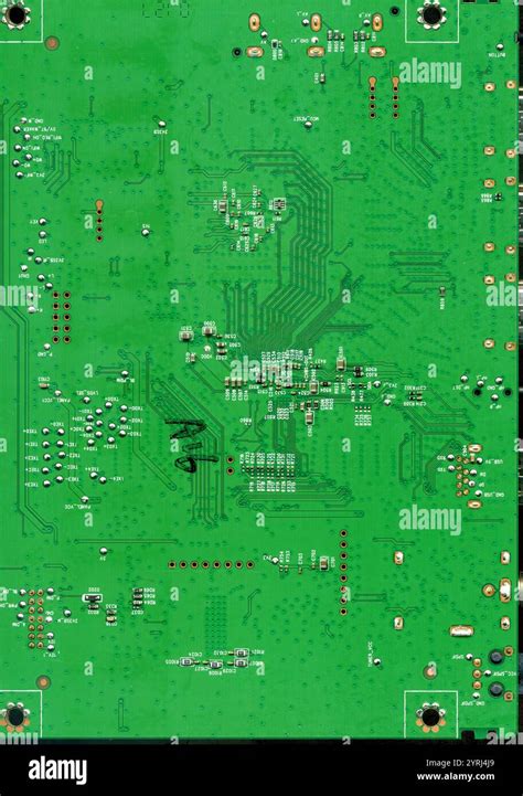 Motherboard Close Up Motherboard Electrons Circuit Board With Electrons Electronic Circuit