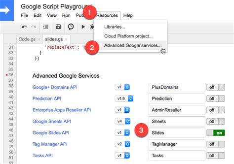 Verwenden der Google Slides API mit Apps Script zum Zusammenführen von