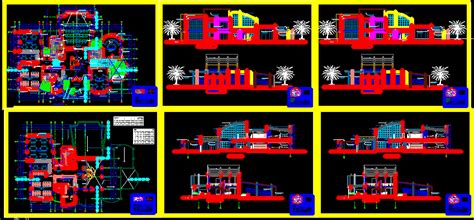Library Building Project Dwg Full Project For Autocad • Designs Cad