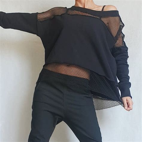 Avant Garde Blouse Deconstructed Top Extravagant Asymmetric Etsy