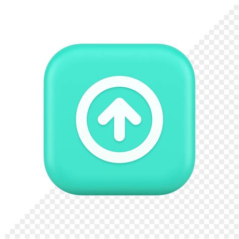 Premium Psd Up Arrow Round Border Button Cyberspace Navigation