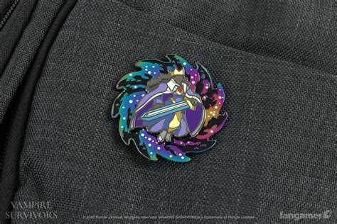Vampire Survivors Queen Sigma Spinning Pin Fangamer