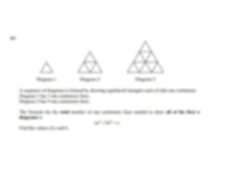 Solution Cie Igcse Math 0580 Sequence Past Paper Question Studypool