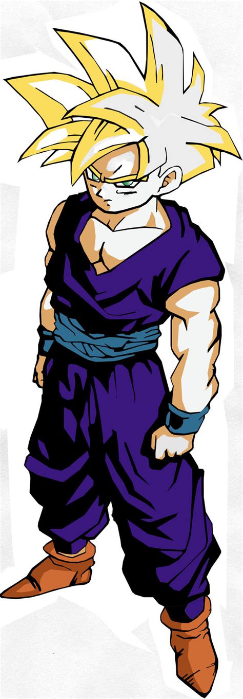 Young Gohan Ssj1 Colored By Diegodragonbooster On Deviantart