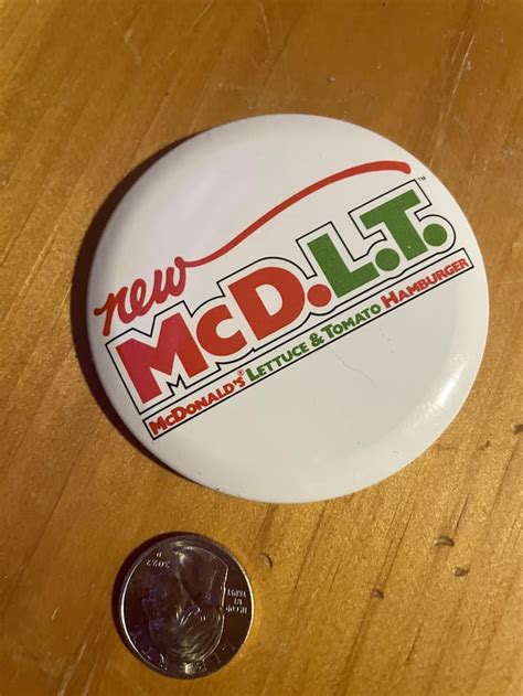 The Mcdlt Button 1986 Blue Polyester Uniform And Those Ridiculous Paper Hats R Genx