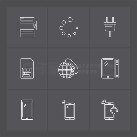 wifi免抠元素 移动媒体多媒体通话电话用户界面消息wifi互联网图标矢量设计单位集合样式创意图标 素材免费
