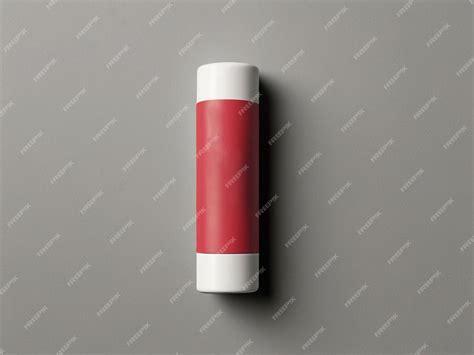 Matte Lip Balm Tube Mockup Realistic Cosmetic Packaging Design