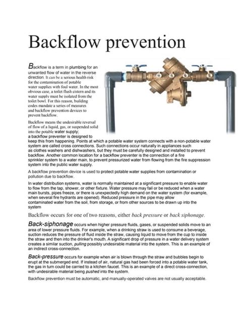 Backflow Prevention Backlink Pdfpdf