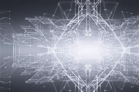 Premium Ai Image Abstract Wireframe Technology Background