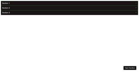 React Accordion Codesandbox