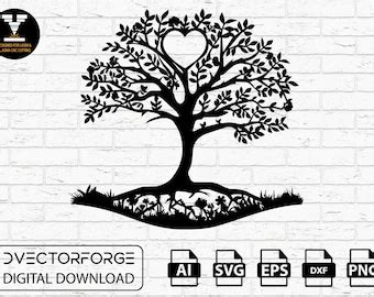 Tree Of Life DXF Files For Plasma Laser Waterjet Cutting Etsy