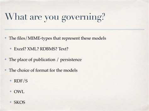 Taxonomy Governance Ppt