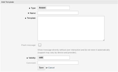 Sms Templates — Otobo Administration Manual 100 Documentation