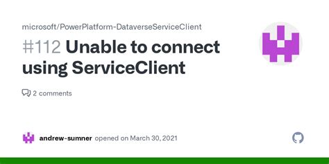 unable to connect using serviceclient · issue 112 · microsoft