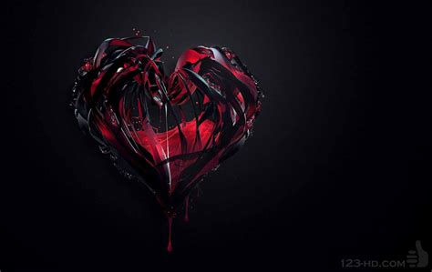 Red And Black Heart Wallpapers Top Free Red And Black Heart Backgrounds Wallpaperaccess