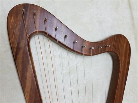 New Design 10 String Lyre Harp With Free Extra String Set Tunning Key