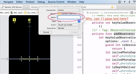 Macos Xcode Issue How To Copy Paste With Storyboard Iboutlet Super User