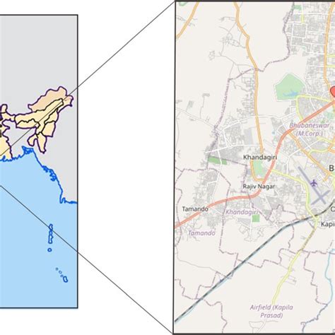 Location Map Pf Sampling Site In Csir Immt Bhubaneswar Odisha Marked