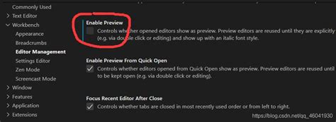 vscode怎么设置打开新的文件而不会关闭原来文件 vscode打开一个文件就会关闭一个文件 csdn博客
