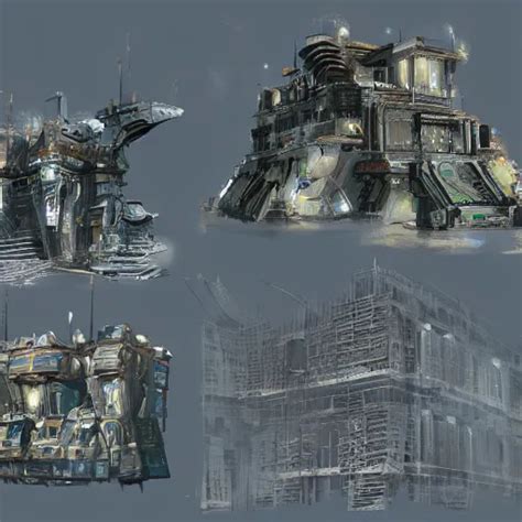 Sci Fi Building Concept Art