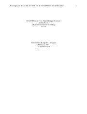 Module8 Docx Running Head IT 510 MILESTONE FOUR SYSTEM DESIGN