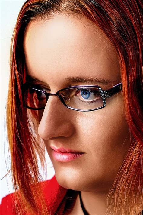 Woman Glasses Portrait Red Free Photo On Pixabay Pixabay