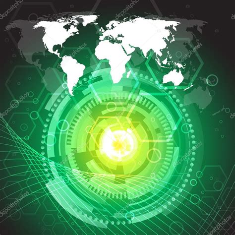 Hi Tech Vector Background Stock Vector Image By ©unscrew 6756806