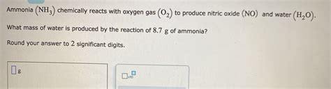 Answered Ammonia Nh Chemically Reacts With Bartleby