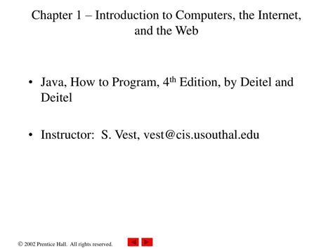 Ppt Chapter 1 Introduction To Computers The Internet And The Web Powerpoint Presentation