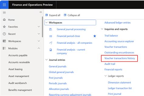 what about the voucher transactions history form in d365fo