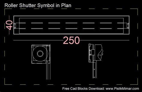 Roller Shutter Symbol Plan DWG In AutoCAD Block KB