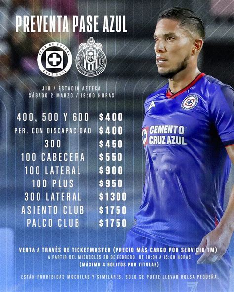 Venta De Boletos Para El Cruz Azul Vs Chivas Precios Y Puntos De Venta