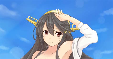 艦これ 榛名さんの水着 蒼月 朔のイラスト Pixiv