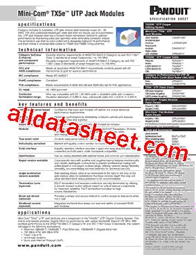 CPPL WBLY Datasheet PDF PANDUIT CORP