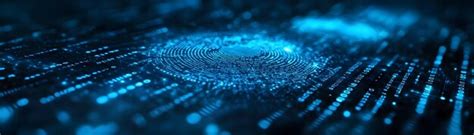 Ai Powered Digital Identity Frame Concept As A Clean Border Frame Featuring Biometric Patterns