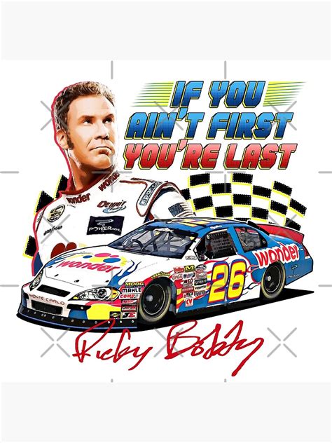 Ricky Bobby Nascar Movie Retro Style Poster For Sale By Heatshop Redbubble