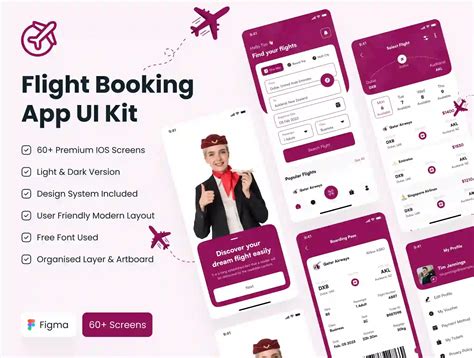 Flight Booking App Ui Kit Ui Kits — Ui Custom