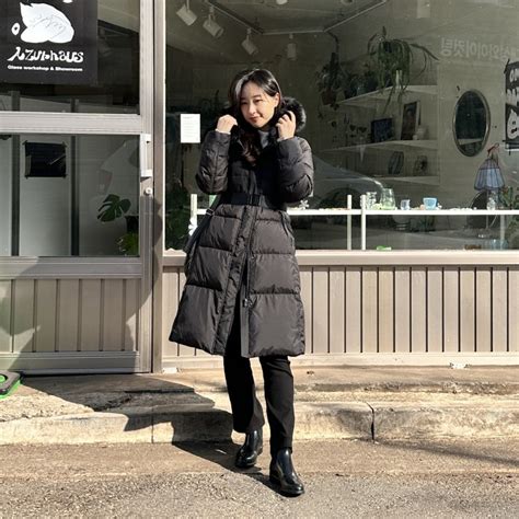 여자 패딩 브랜드 추천 로엠 벨티드 롱패딩 따뜻한 겨울 코디 네이버 블로그